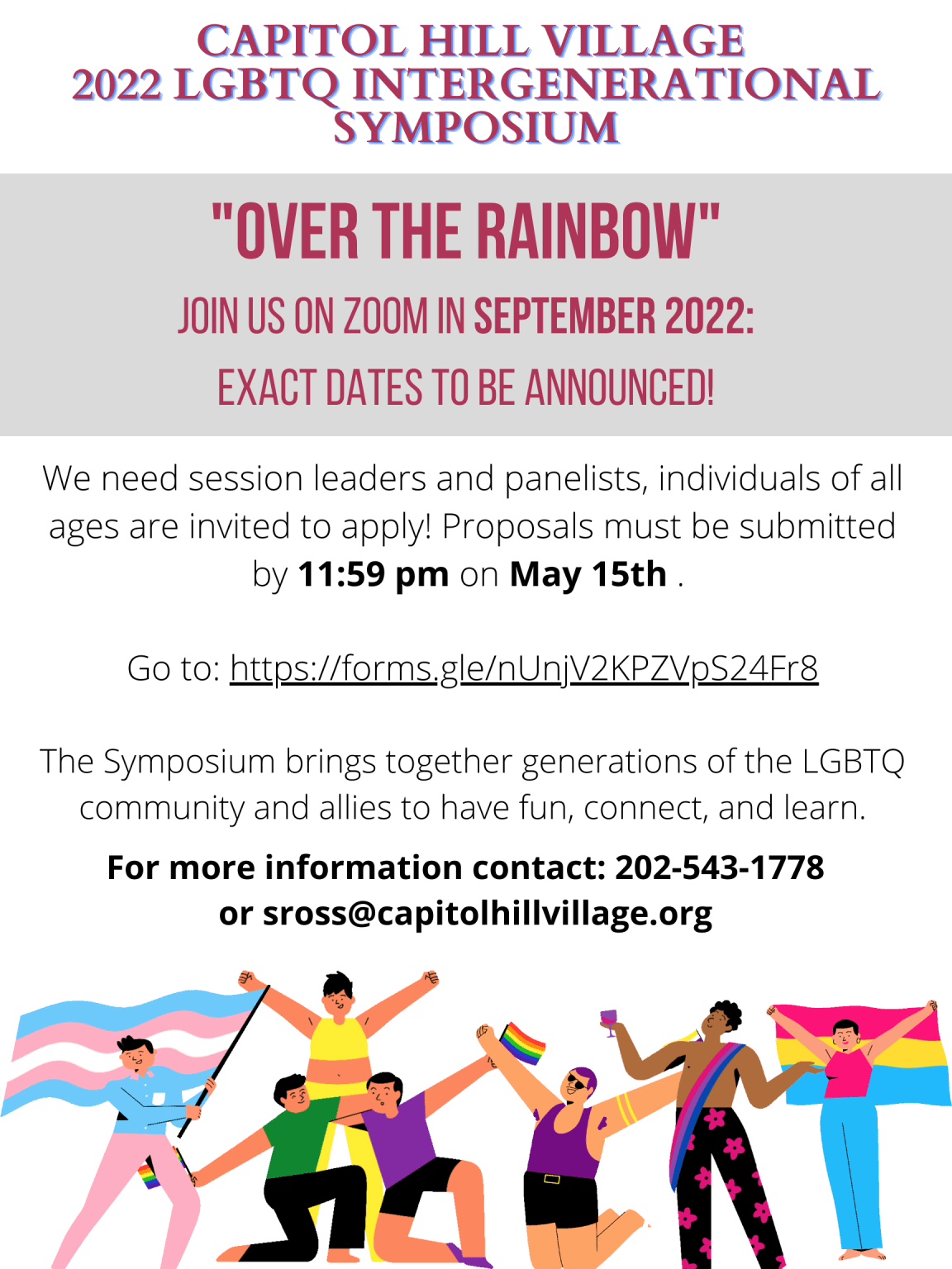 Call For Proposals, 2022 LGBT Intergenerational Symposium - Capitol ...