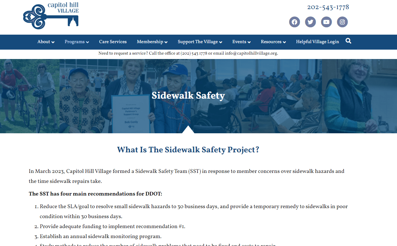 CHV Sidewalk Safety Team - Capitol Hill Village